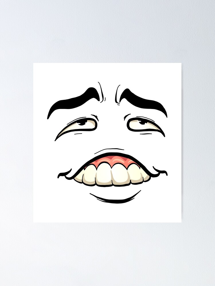 "Smirking Face" Poster for Sale by HichemHali | Redbubble