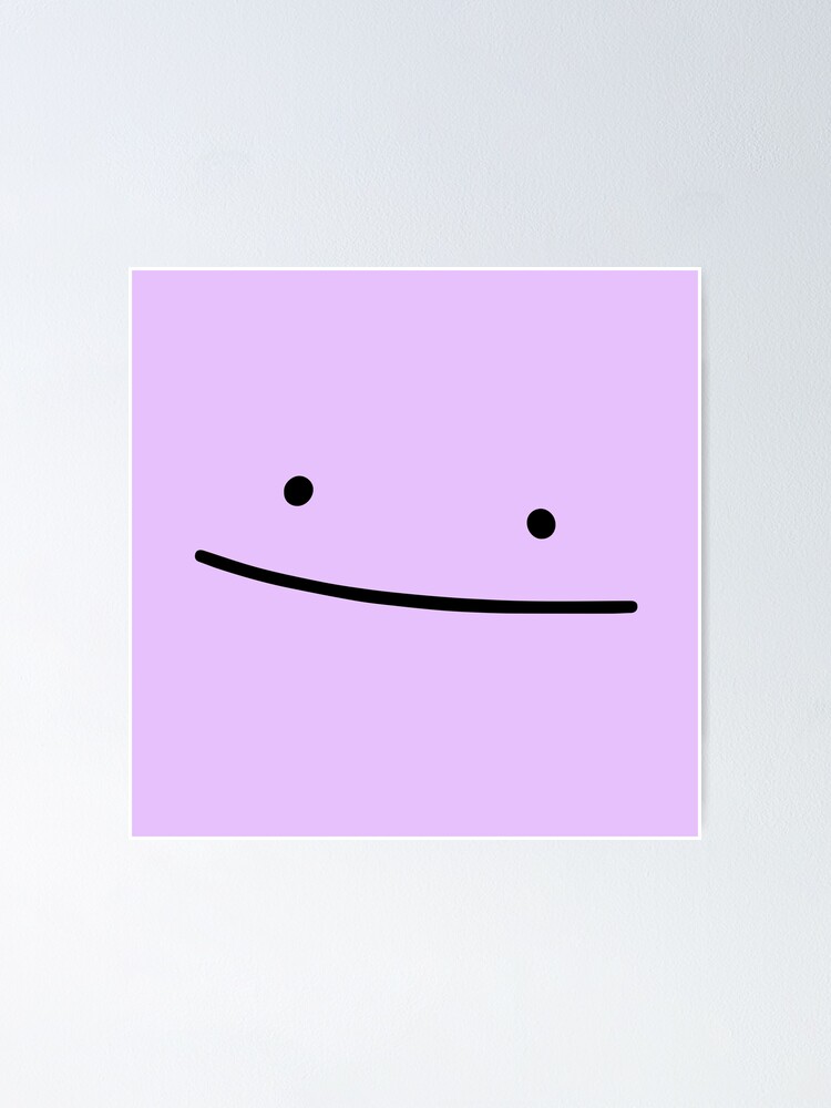 "Ditto Face" Poster for Sale by Biochao | Redbubble