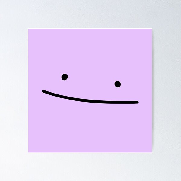 "Ditto Face" Poster for Sale by Biochao | Redbubble