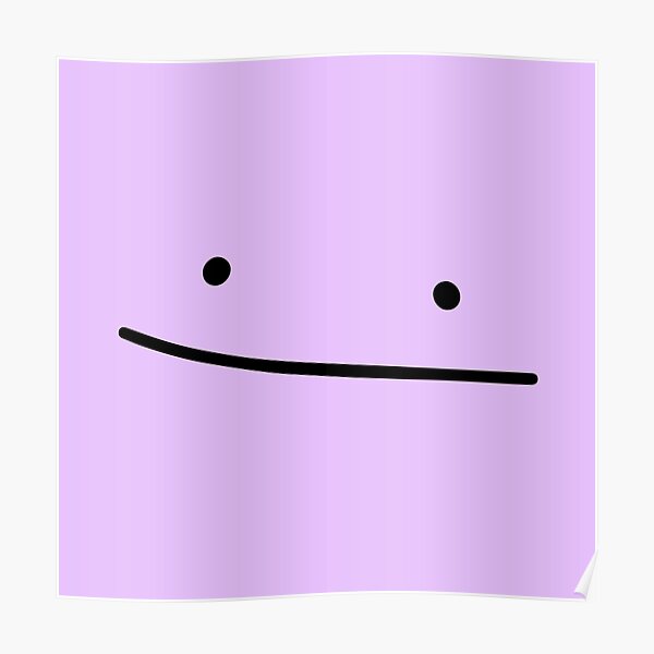 "Ditto Face" Poster for Sale by Biochao | Redbubble