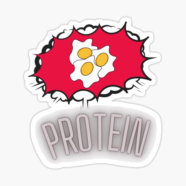 "protein" Sticker for Sale by Floritees | Redbubble