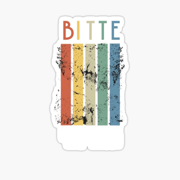 "Bitte Funny German Words" Sticker for Sale by 2Cheesy4U | Redbubble