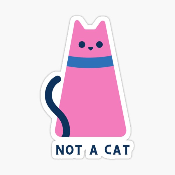 "pink cat" Sticker for Sale by CreativeDelco | Redbubble