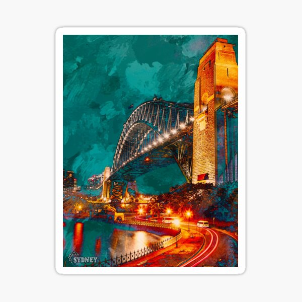 "Sydney Australia City" Sticker for Sale by PostersStickers | Redbubble