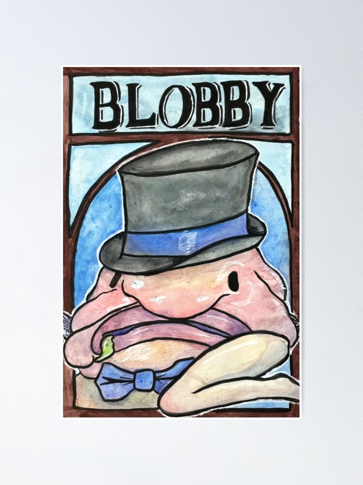 "Realistic Blobby" Poster for Sale by LilyTheRaclaw | Redbubble