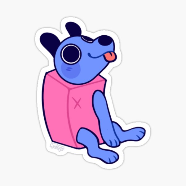 "Wobbledog sit" Sticker for Sale by Cydoge | Redbubble