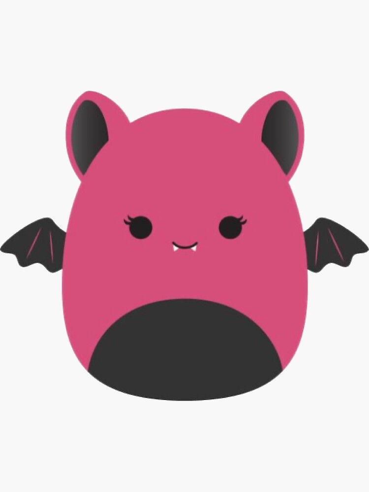 "Pink bat squishmallow sticker " Sticker for Sale by cherylshuster ...
