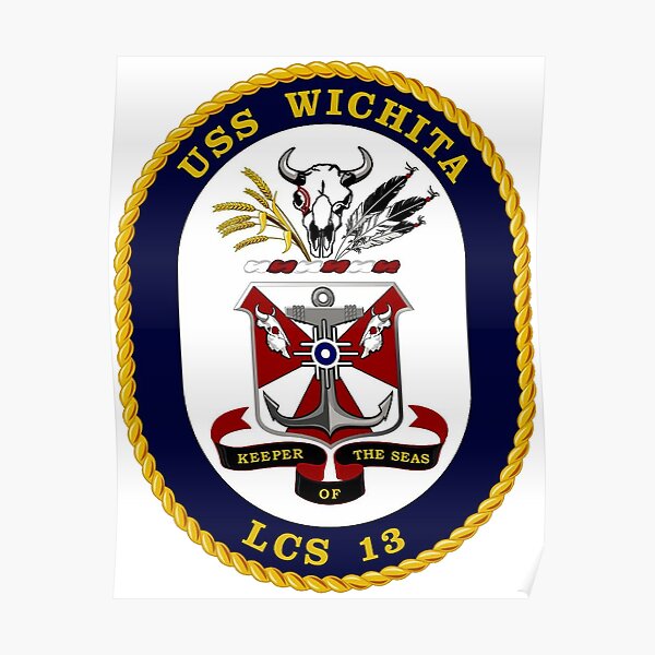 "USS Wichita (LCS 13) Crest" Poster for Sale by Quatrosales | Redbubble