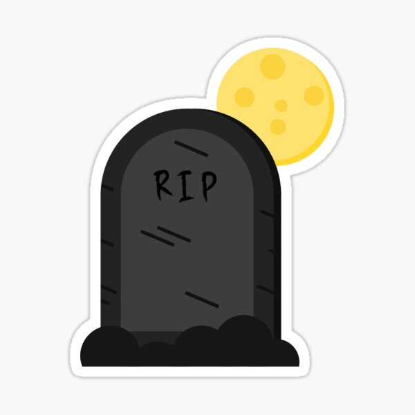 "Halloween graveyard RIP Tombstone" Sticker for Sale by TrigoSL | Redbubble