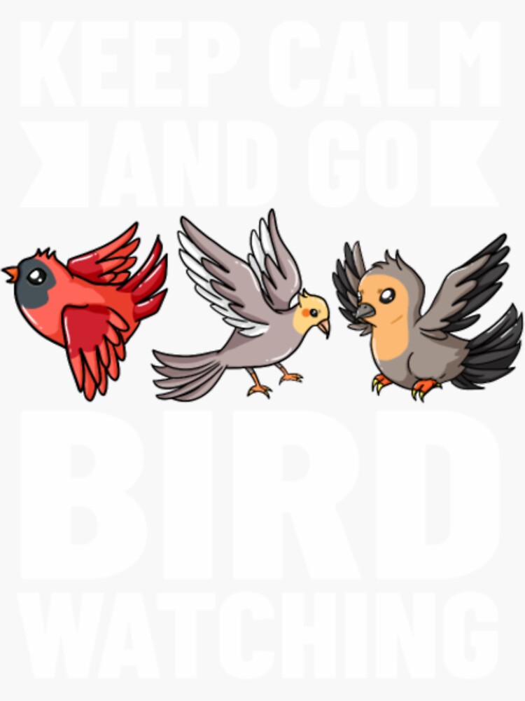 "Bird Watching Birding Binocular Camera Beginner" Sticker for Sale by ...