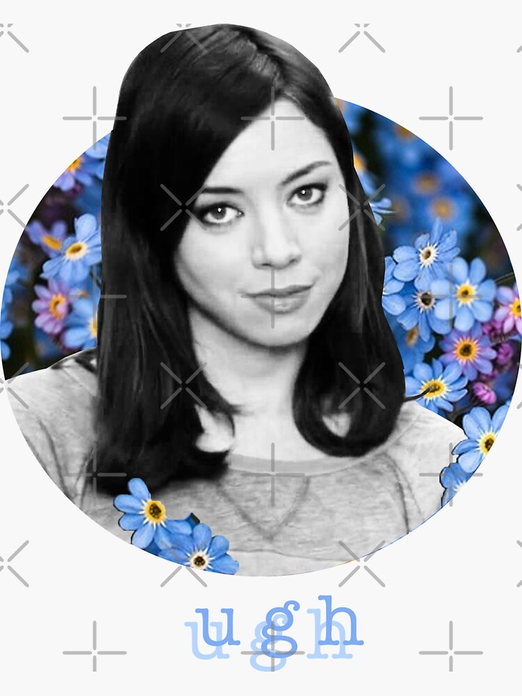 "Ugh | April Ludgate" Sticker for Sale by BrookeHalpert | Redbubble