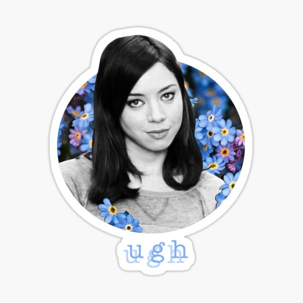 "Ugh | April Ludgate" Sticker for Sale by BrookeHalpert | Redbubble