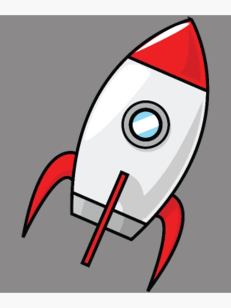 Poster « Fusée de dessin animé mignon », par VicenteDecame | Redbubble