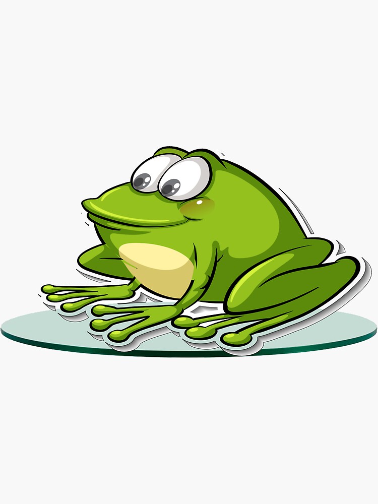 "Laughing Frog" Sticker for Sale by TOPHIA | Redbubble