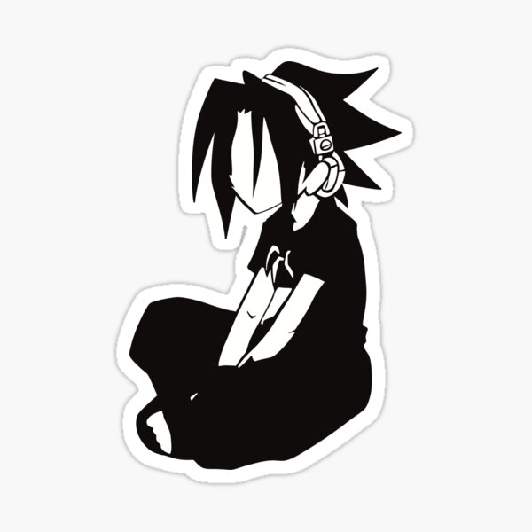 "Shaman King Yoh Asakura (Black)" Sticker for Sale by Animangapoi ...