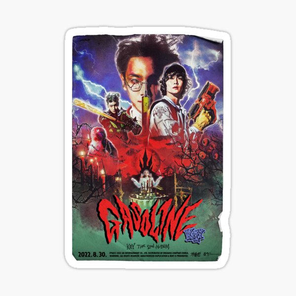 Pegatina for Sale con la obra «CARTEL KEY GASOLINA 80s» de xenocene ...