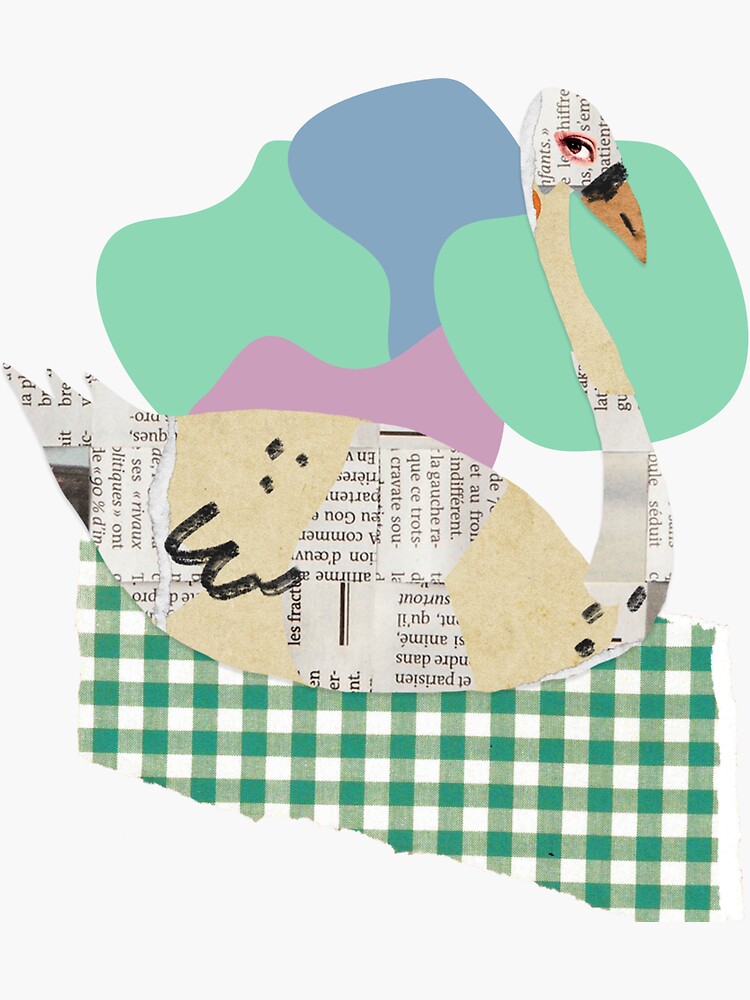 "Goose Collage ." Sticker for Sale by MilaDeyART | Redbubble