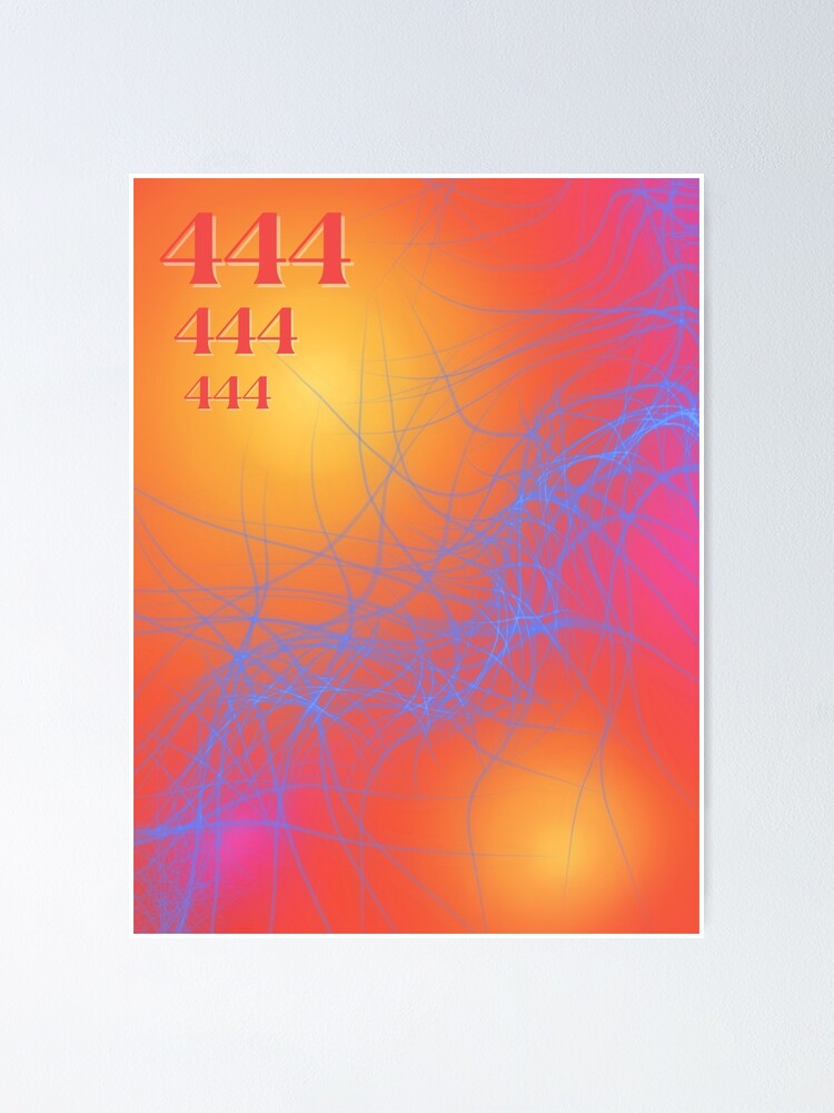 "444 Angel Number Energy" Poster for Sale by zzodiacdesignss | Redbubble