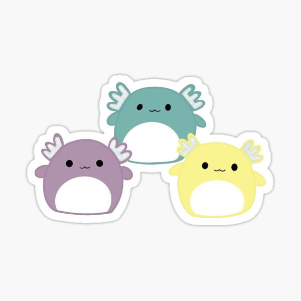"Axolotl squishmallow sticker" Sticker for Sale by cherylshuster ...