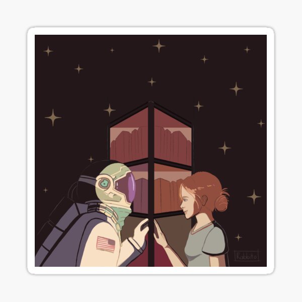 "INTERSTELLAR" Sticker for Sale by Inari-rin | Redbubble