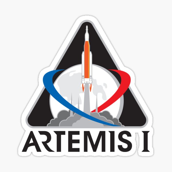 "Artemis I Logo - SLS Mission 1 of NASA Artemis Program" Sticker for ...