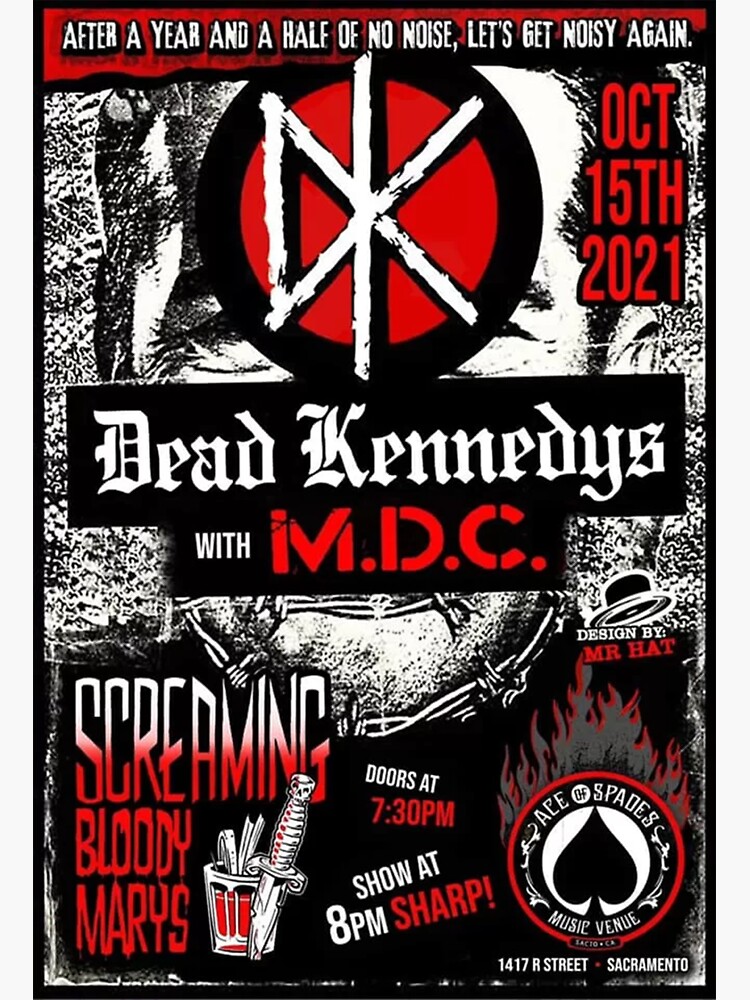 "Dead Kennedys 2022 Tour Graphic Drawing" Sticker for Sale by ...