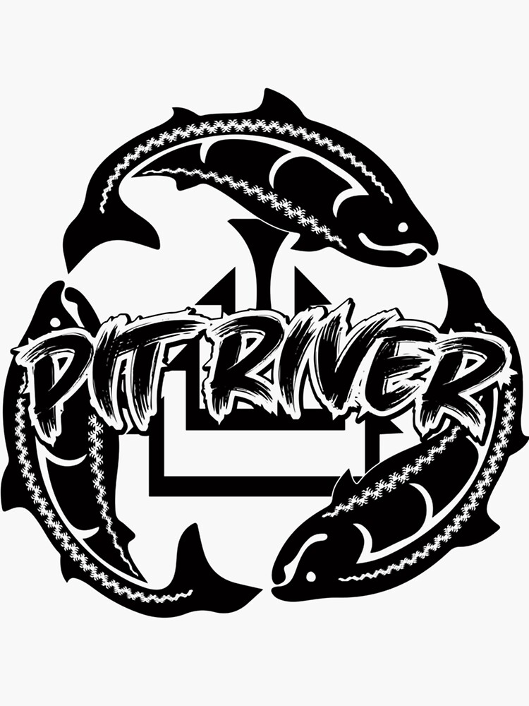 "Pit River Salmon Design " Sticker for Sale by RayoPevah1 | Redbubble