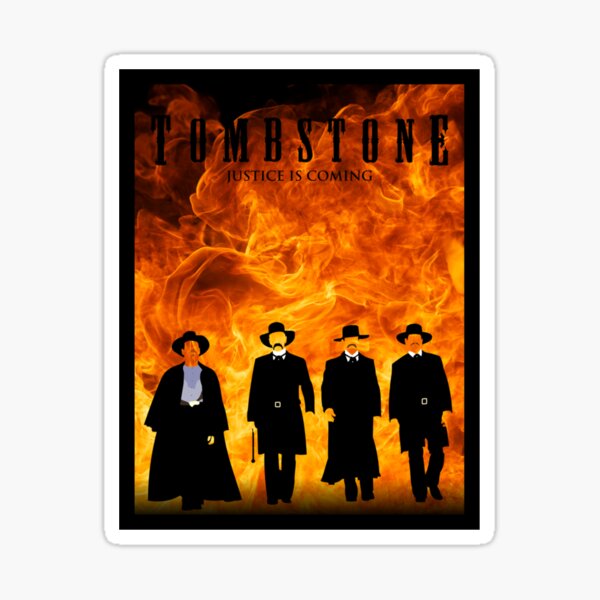 "Tombstone FIRE " Sticker for Sale by Aussenseiter | Redbubble
