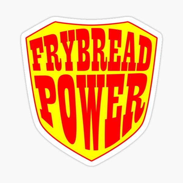 "Frybread Power, Retro Design " Sticker for Sale by CateBlyh2 | Redbubble