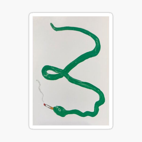 "Poisonous Green Snake" Sticker for Sale by schmelinger | Redbubble