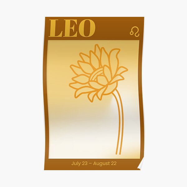 "Leo Zodiac Poster" Poster for Sale by KellinDAndrews | Redbubble