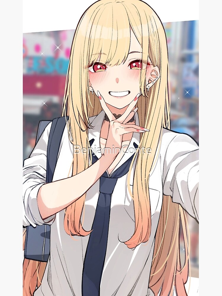 Kitagawa Marin Cute Anime Waifu Poster For Sale By Benjaminconte Redbubble