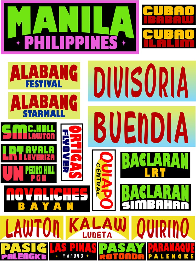 "Philippine jeepney signboard art" Magnet for Sale by Garaito | Redbubble