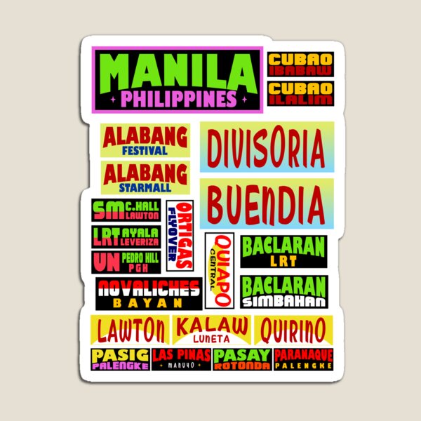 "Philippine jeepney signboard art" Magnet for Sale by Garaito | Redbubble