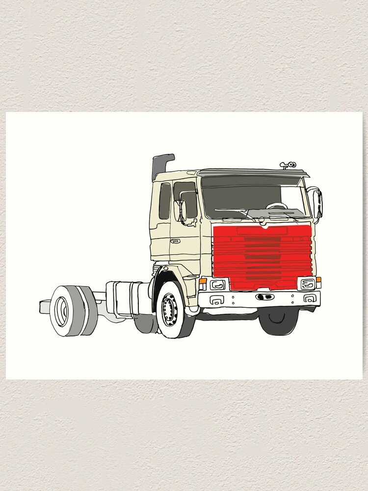 "Juggernaut, Vintage Truck, Oldtimer Lorry, Transprt Paintings" Art ...