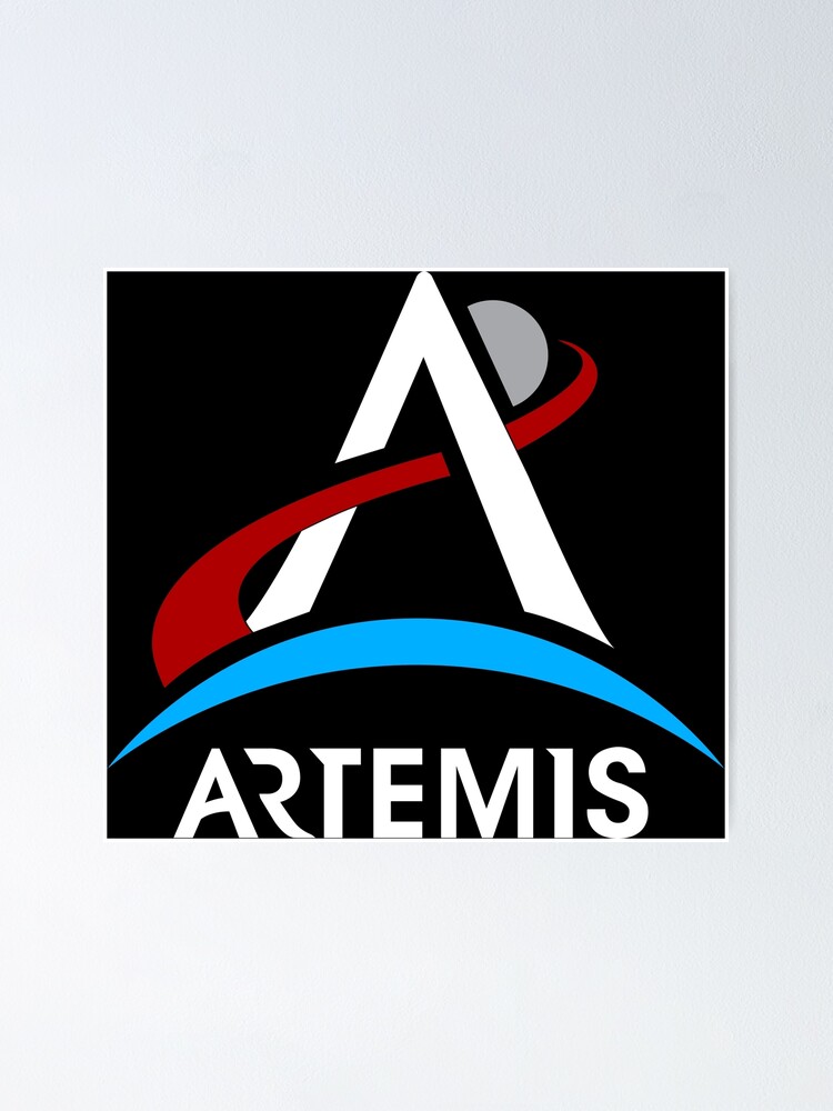 Póster «Logotipo del programa Artemis - Parche de la misión del cohete ...