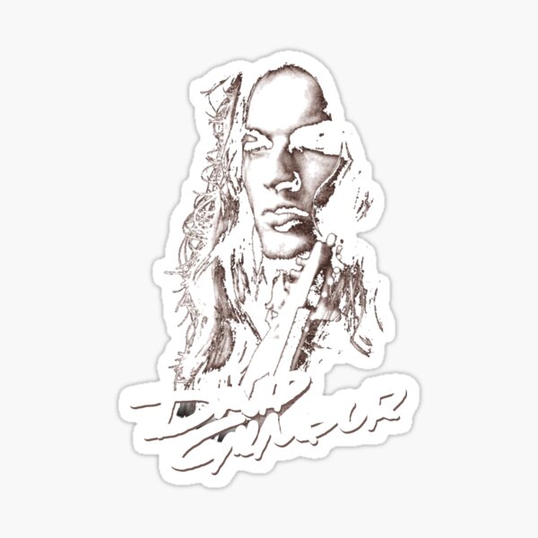 "DAVID GILMOUR" Sticker for Sale by fauziandrawida | Redbubble