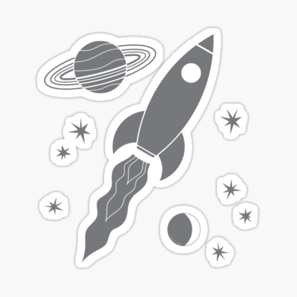 "rocket gray" Sticker for Sale by PhilipiLuiz | Redbubble