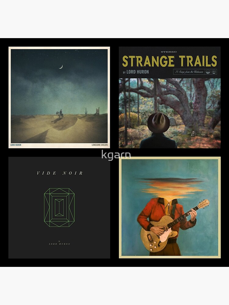 "Lord Huron Album Covers (2022) (Black Background)" Poster for Sale by ...
