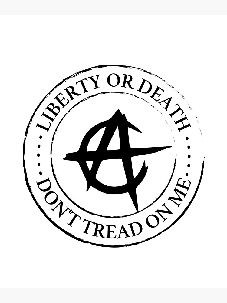 "Don't Tread On Me - Yellow Ancap Anarchy Logo" Poster for Sale by ...
