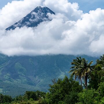 "Mayon Volcano, Bicol, Philippines" Sticker for Sale by rossacampbell ...
