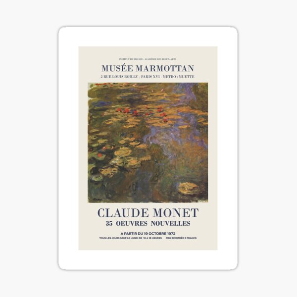 "Art Claude Monet" Sticker for Sale by nabeelasonka | Redbubble