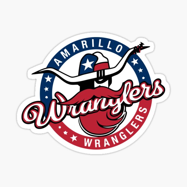 "Amarillo-Wranglers-logos" Sticker for Sale by rambokuy | Redbubble