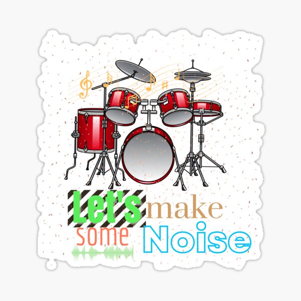 "Make some noise" Sticker for Sale by uttampahade | Redbubble