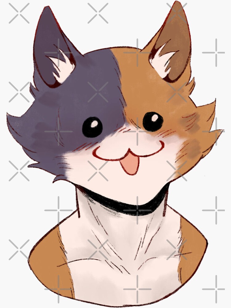 "funny meowscles Face " Sticker for Sale by happykiddos | Redbubble