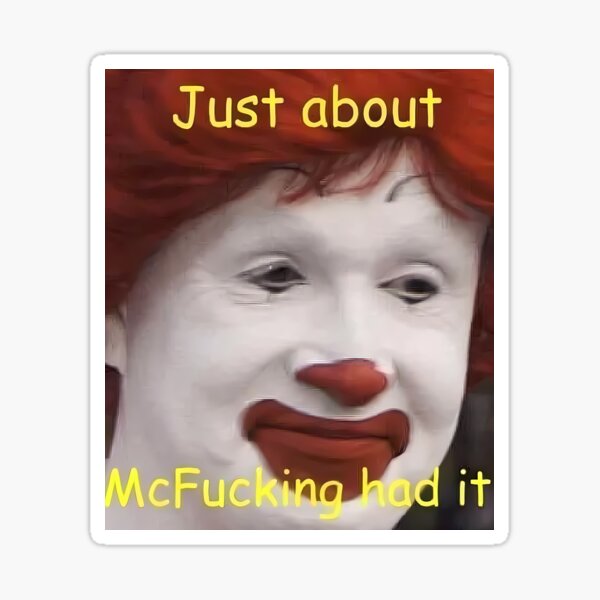 "clown jokes" Sticker for Sale by Adgareb | Redbubble