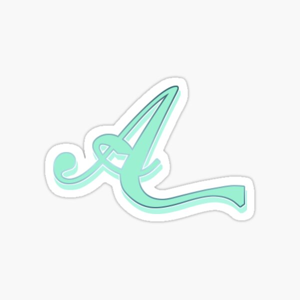 "Letter 'A' initial " Sticker by riyuu | Redbubble