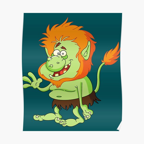 "grumpy old troll " Poster for Sale by RusticCreation | Redbubble