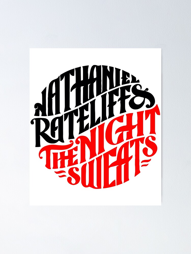 "nathaniel lettering logo " Poster for Sale by SincerelySil | Redbubble