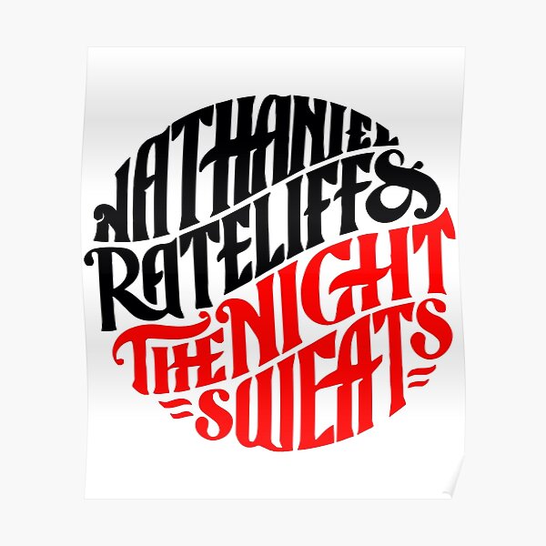 "nathaniel lettering logo " Poster for Sale by SincerelySil | Redbubble